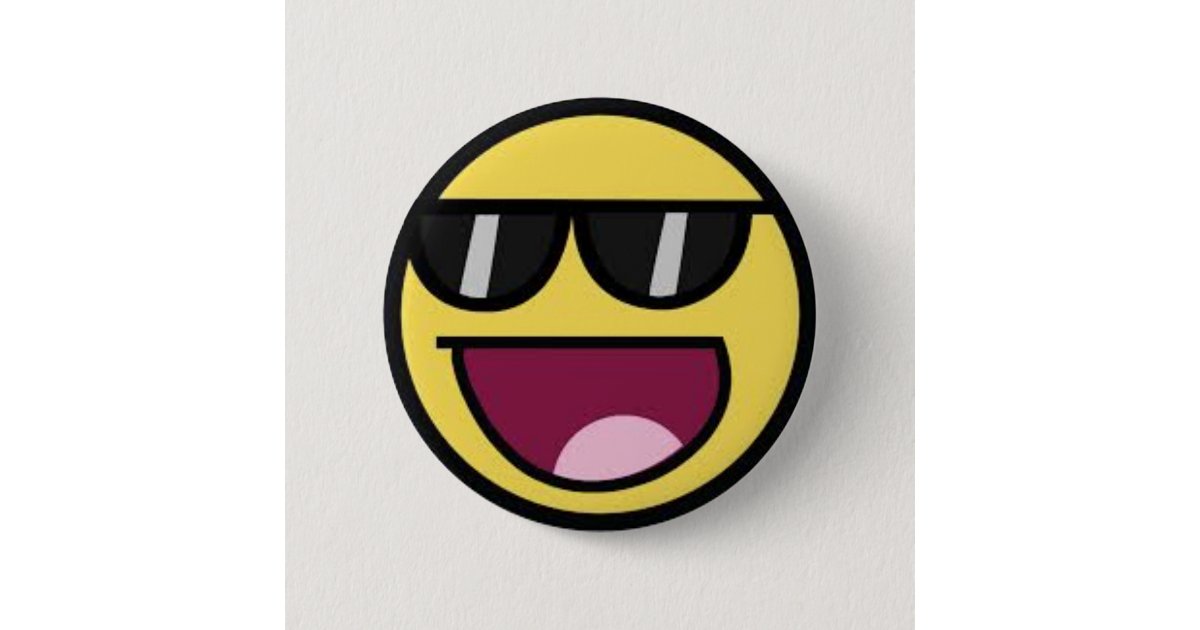 Epic Face Pin | Zazzle