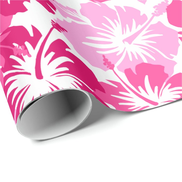 Epic Hibiscus Floral Hawaiian Wrapping Paper | Zazzle
