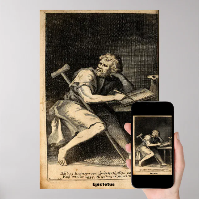 Epictetus / Greek Philosopher / Poster | Zazzle