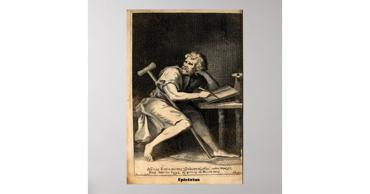 Epictetus / Greek Philosopher / Poster | Zazzle