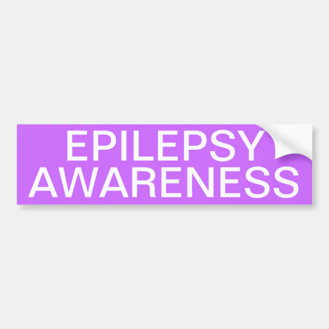 Epilepsy Awareness Bumper Sticker | Zazzle