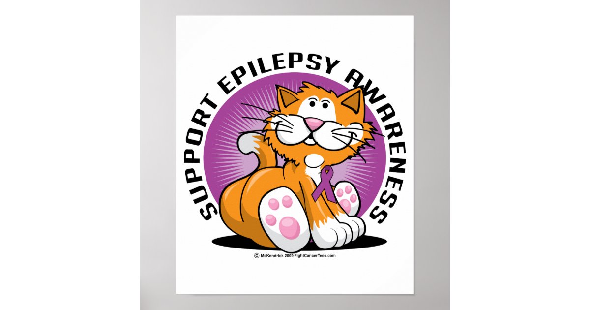 Epilepsy Cat Poster | Zazzle