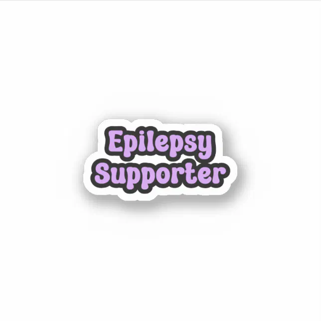 Epilepsy Supporter Purple Epilepsy Awareness Sticker | Zazzle