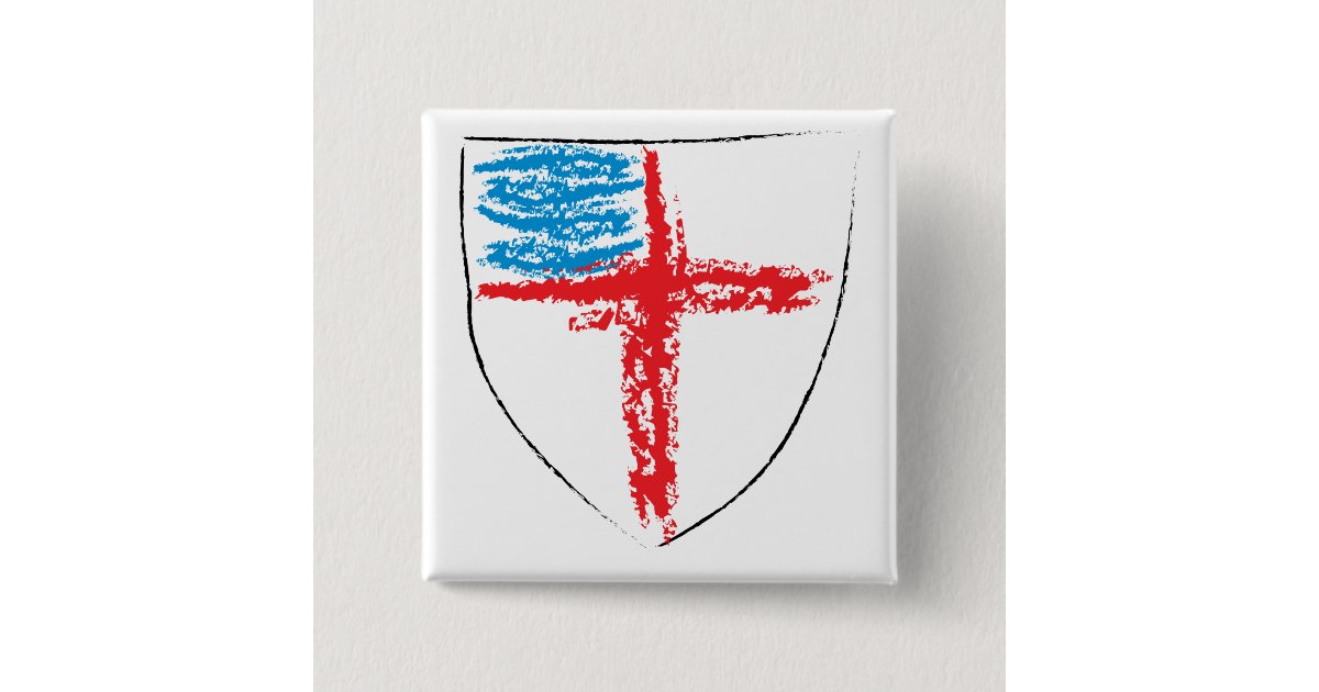 Episcopal Shield Button | Zazzle