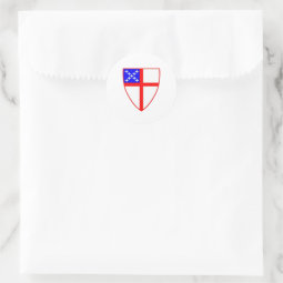 Episcopal Shield Classic Round Sticker | Zazzle