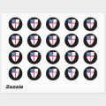 Episcopal Shield Emblem Classic Round Sticker | Zazzle