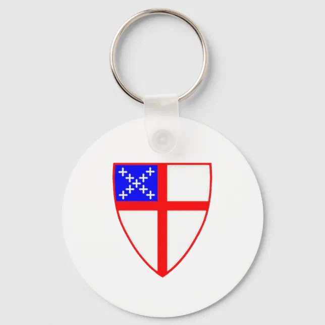 Episcopal Shield Keychain | Zazzle