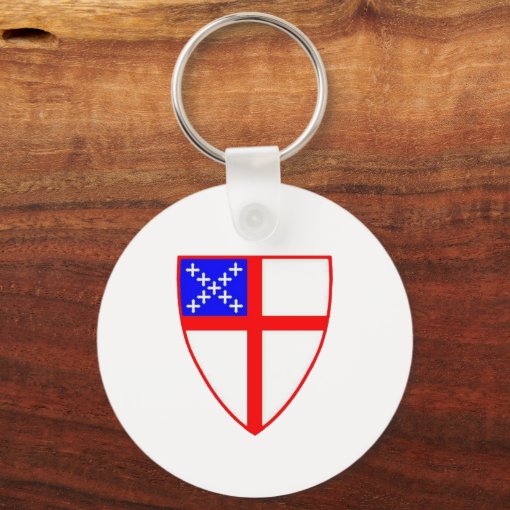 Episcopal Shield Keychain | Zazzle