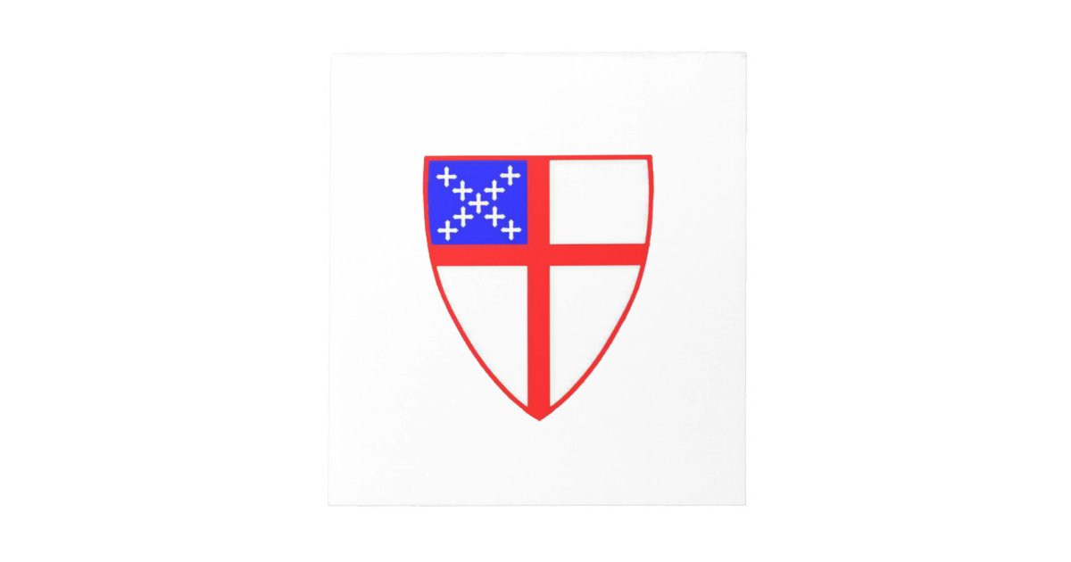 Episcopal Shield Notepad | Zazzle