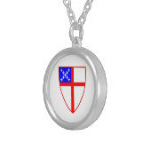Episcopal Shield Silver Plated Necklace | Zazzle