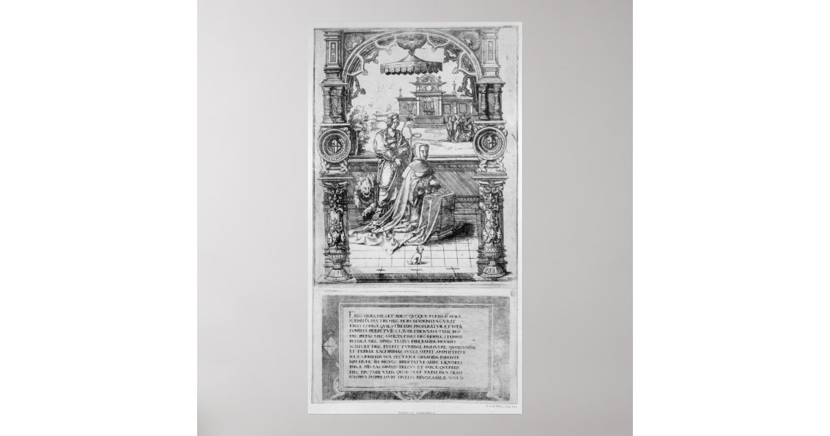 Epitaph of Margaret of Austria Poster | Zazzle
