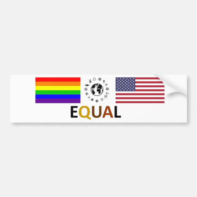 Equal Bumper Sticker | Zazzle
