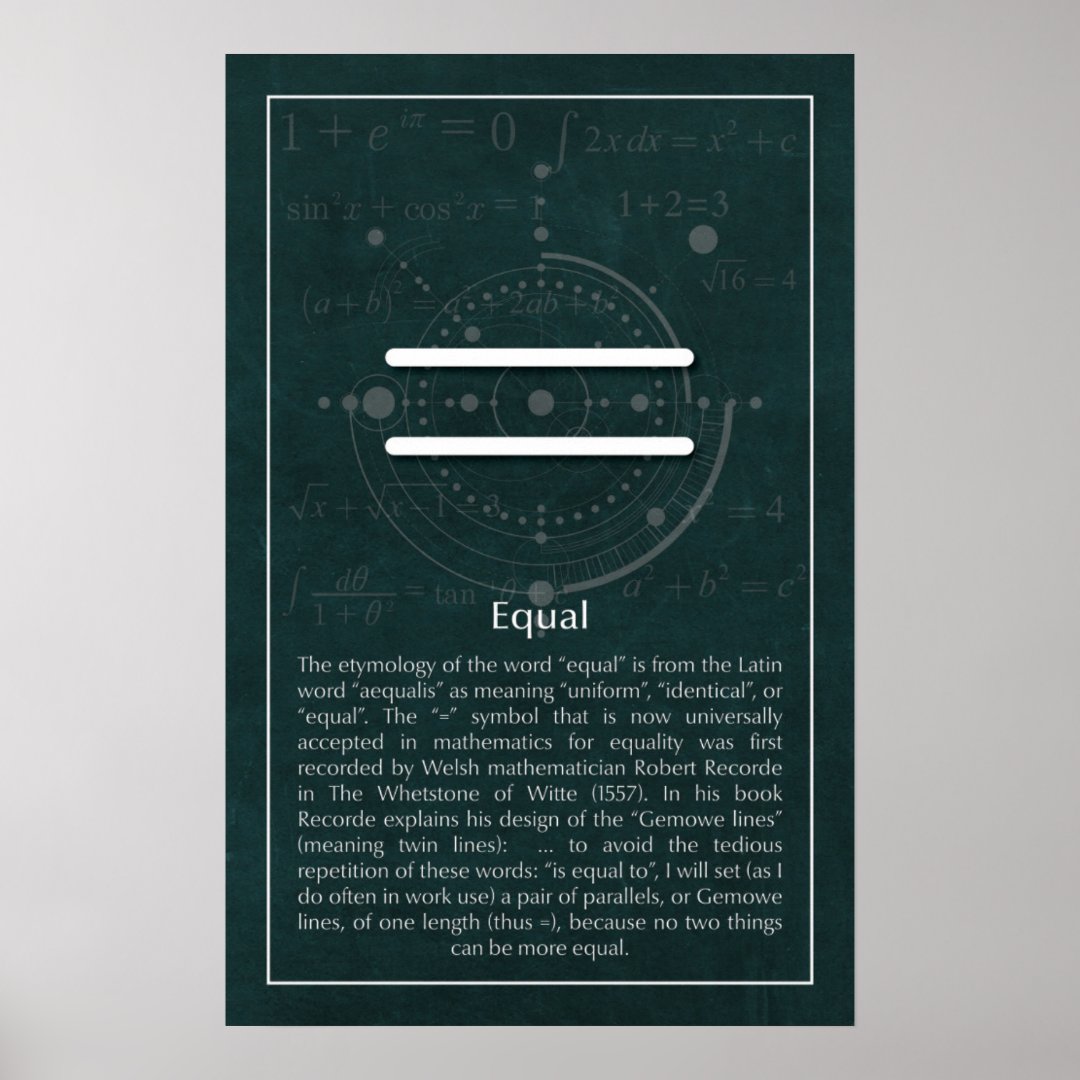 Equal Poster | Zazzle