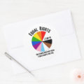 Equal Rights for Others is not Pie Classic Round Sticker | Zazzle