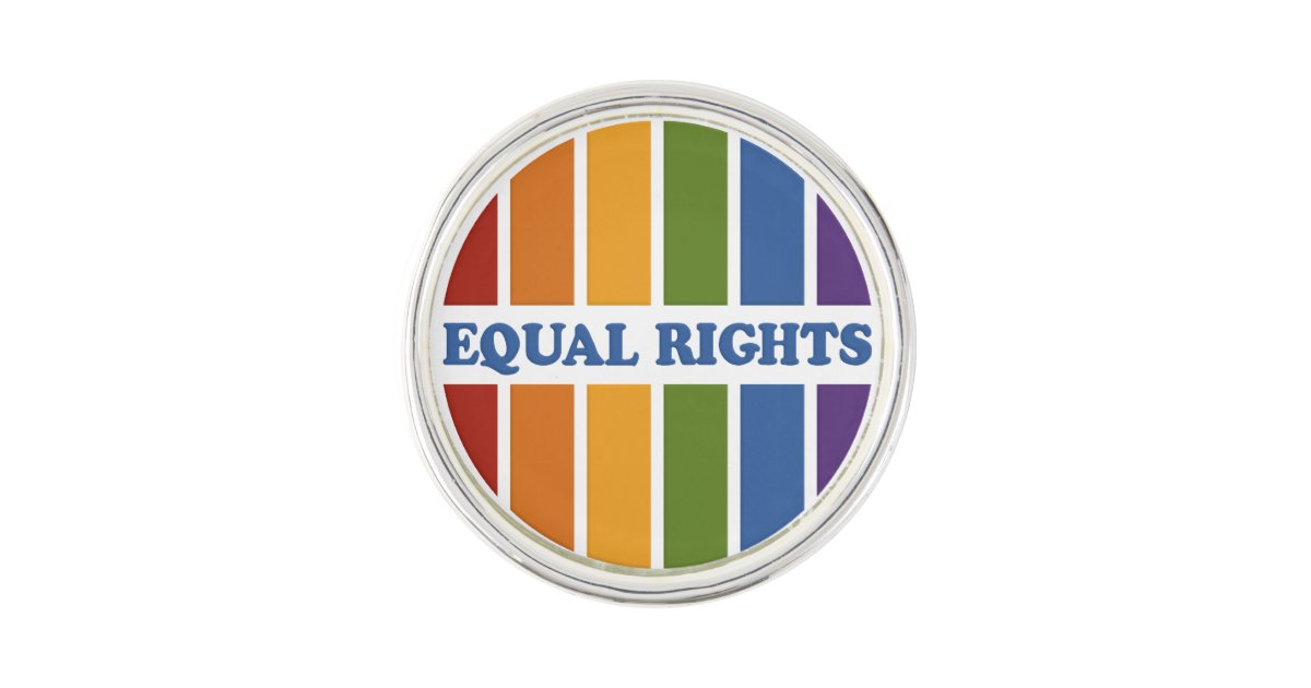 Equal Rights lapel pin | Zazzle.com
