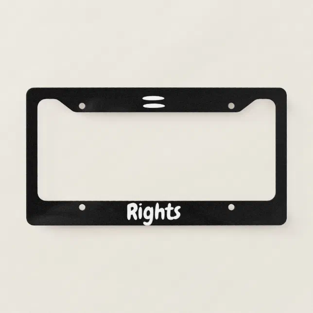Equal Rights Logo License Plate Frame | Zazzle