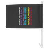equality black lives matter pride car flag | Zazzle