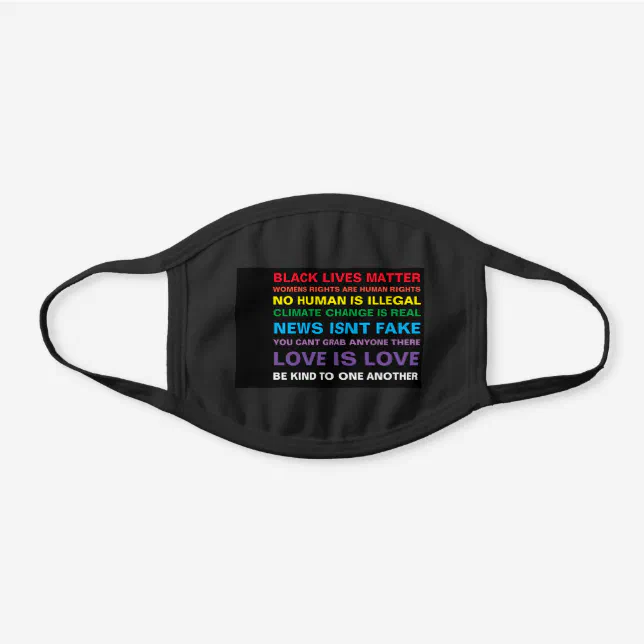 equality black lives matter pride face mask | Zazzle