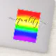 Equality LGBT Rainbow Pride Ombre Gradient Sticker | Zazzle