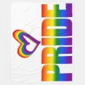 Equality Love LGBT Gay Pride Rainbow Text LGBTQ Fleece Blanket | Zazzle