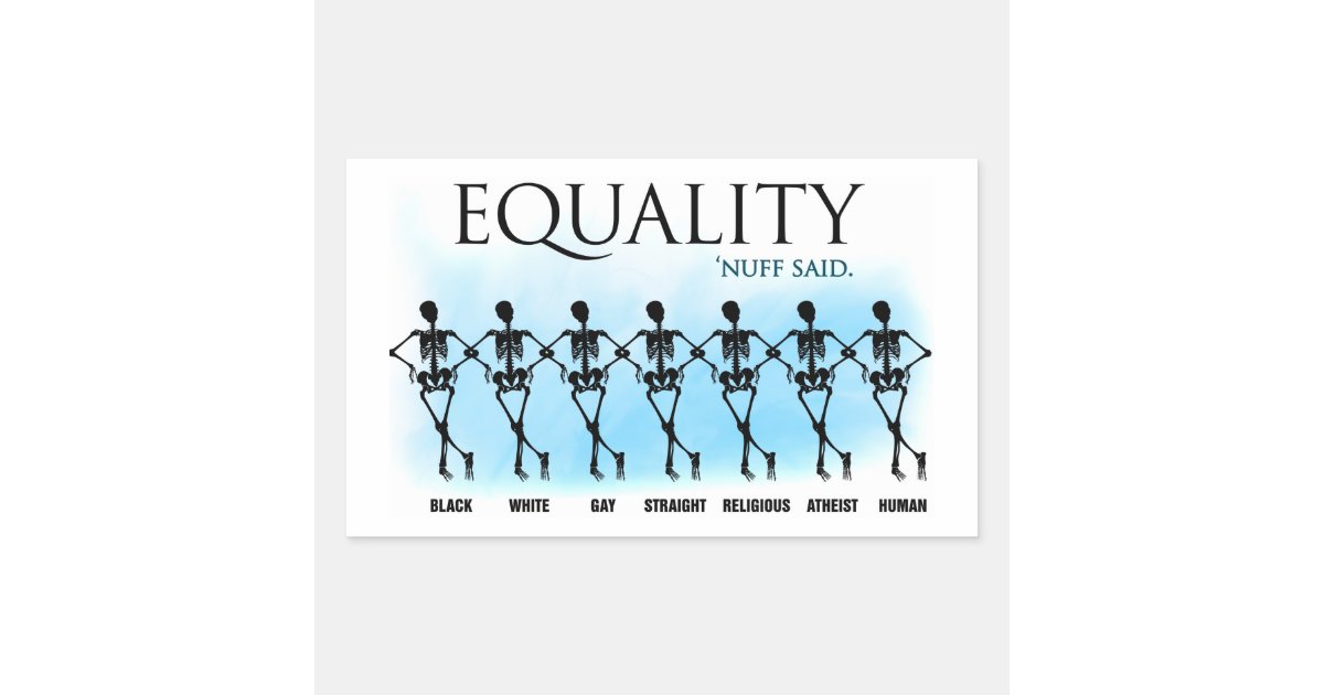 Equality Rectangular Sticker | Zazzle