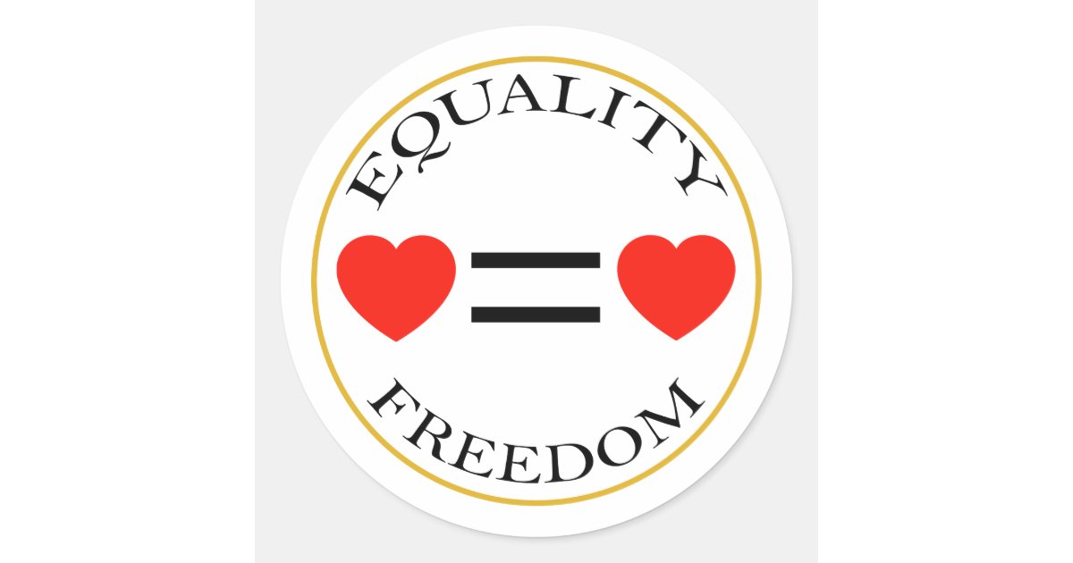 Equality Symbol Sticker | Zazzle