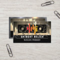 Equalizer Icon | Turntables | Musical Sound Notes Business Card | Zazzle