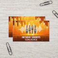 Equalizer Light Background | Mixer | Sound Business Card | Zazzle