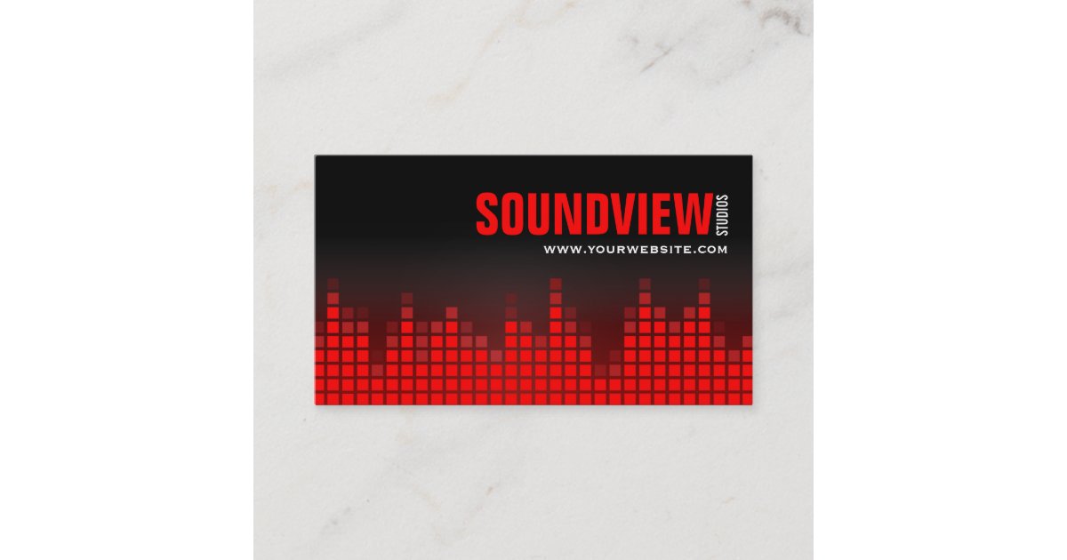 Equalizer Sound Bars Business Card | Zazzle