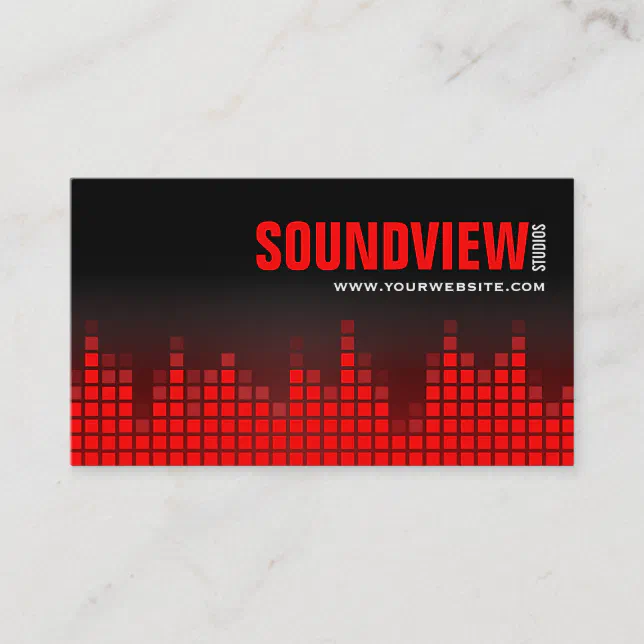 Equalizer Sound Bars Business Card | Zazzle