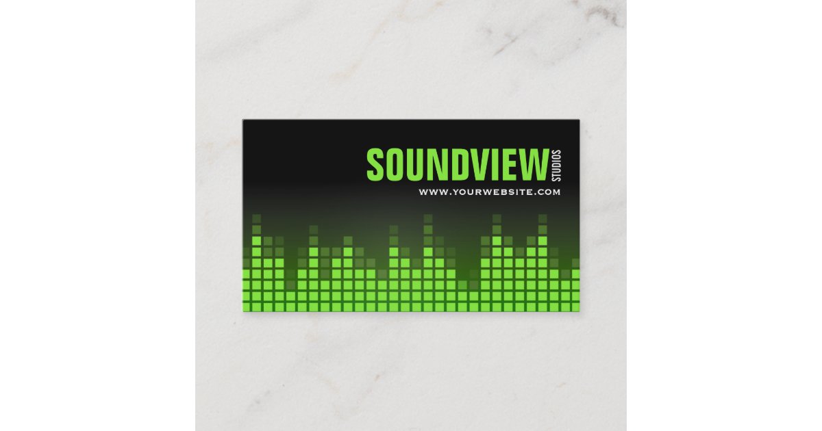 Equalizer Sound Bars Business Card | Zazzle