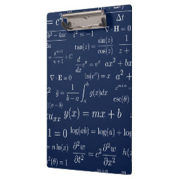Equations of Math and Science Clipboard | Zazzle