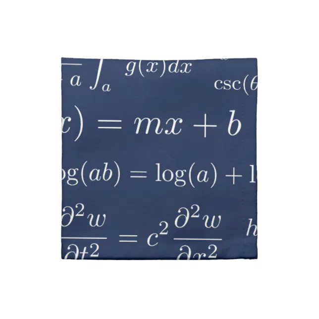 Equations of Math and Science Cloth Napkins | Zazzle