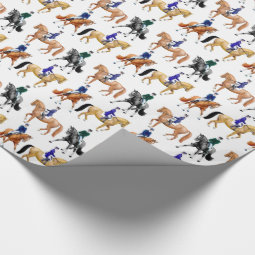 Equestrian Dressage Horse Wrapping Paper | Zazzle