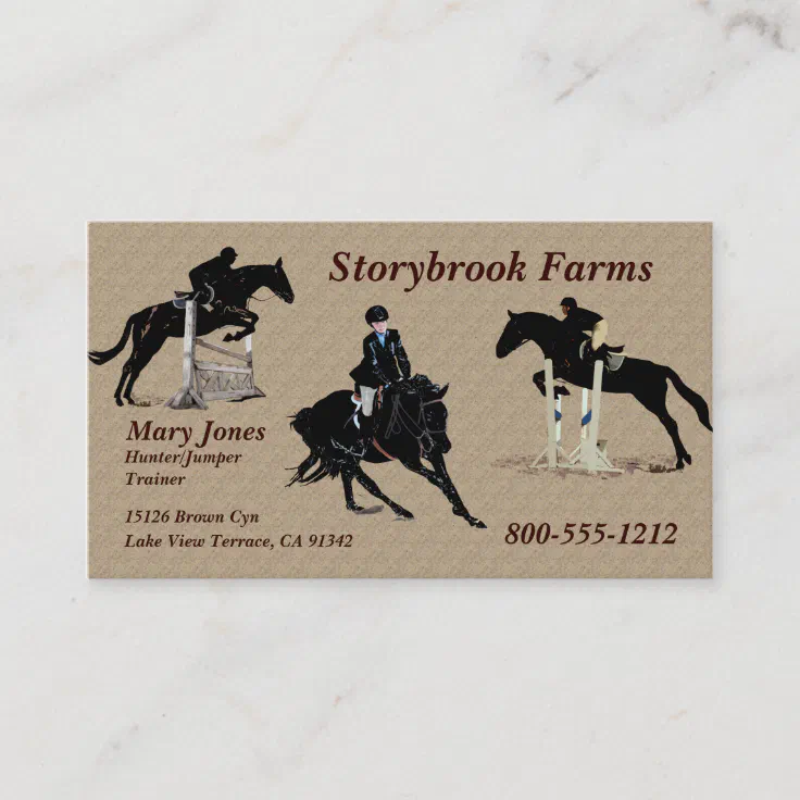 Equestrian Horse Business Cards | Zazzle