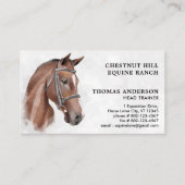 Equestrian Professional Personalized Equine Horse Business Card | Zazzle