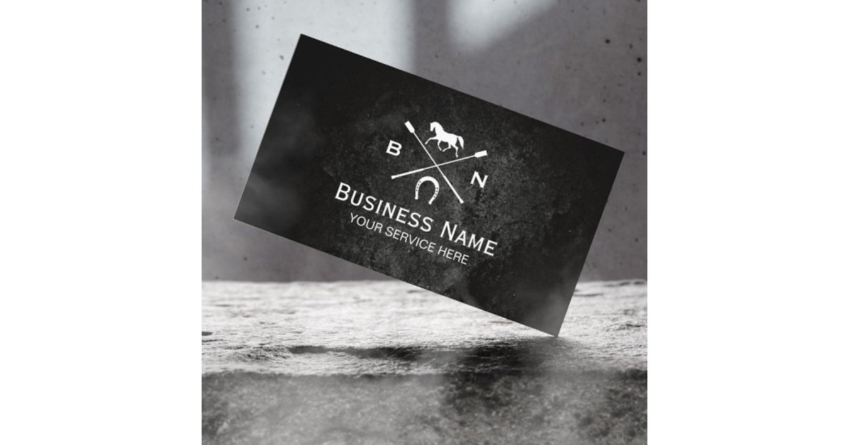 Equine Elegant Horseback Riding Equestrian Business Card | Zazzle