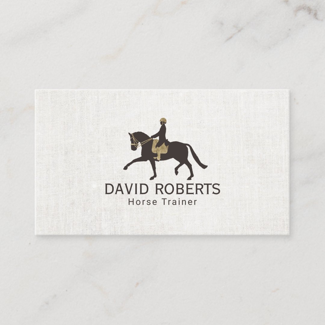 Equine Horseback Riding Equestrian Horse Trainer Business Card | Zazzle