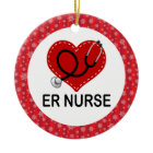 ER Nurse Christmas Gift Ornament | Zazzle