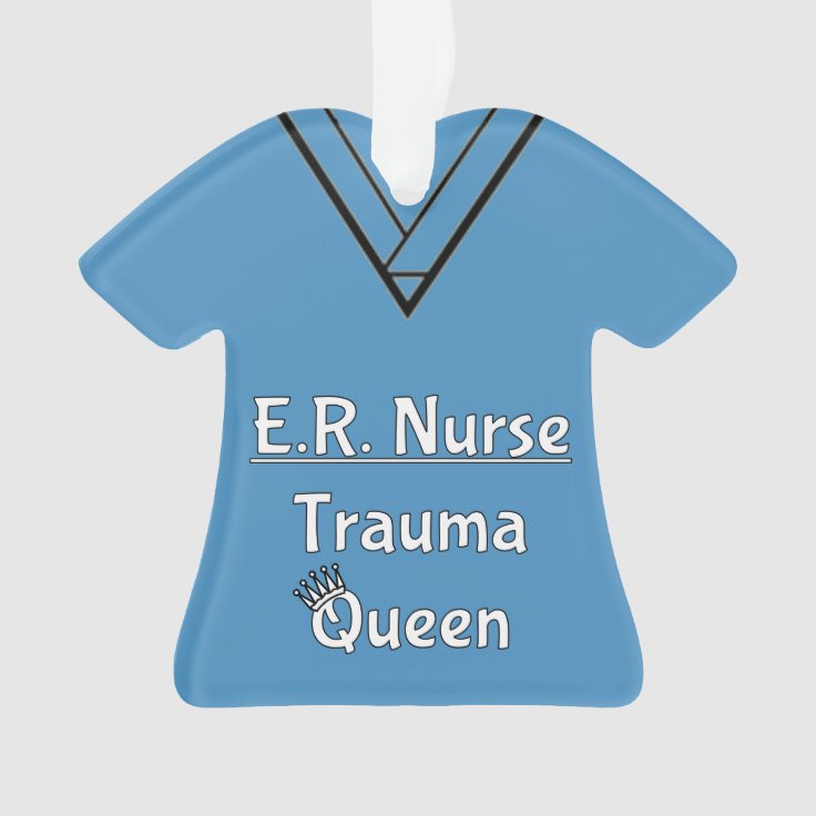 ER Nurse Scrubs Ornament | Zazzle