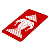Erawan Three Headed Elephant Lao / Laos Flag Magnet | Zazzle
