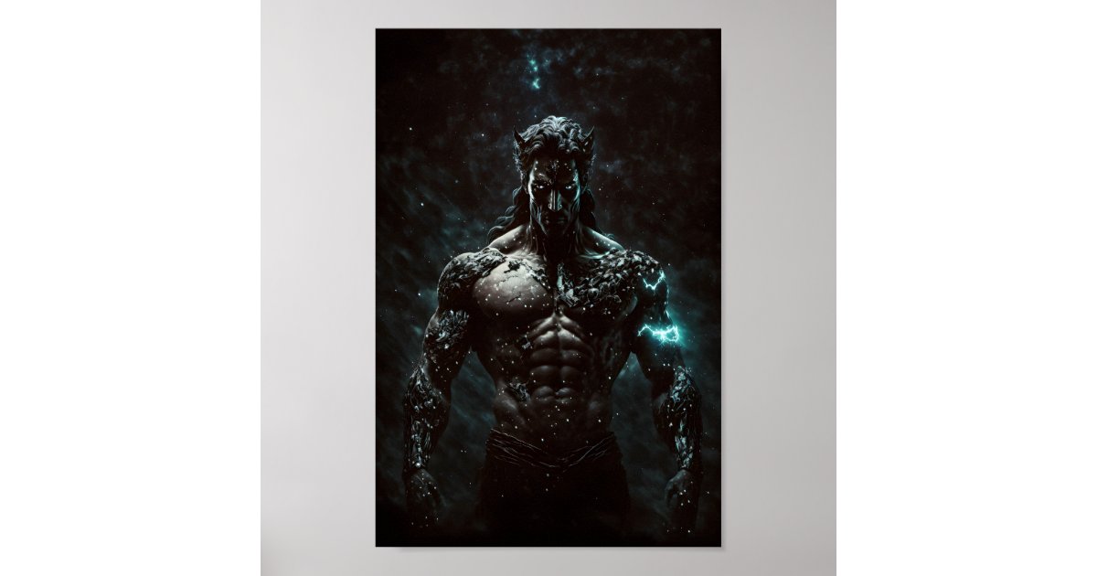 Erebus Greek God Embodiment of Primordial Darkness Poster | Zazzle