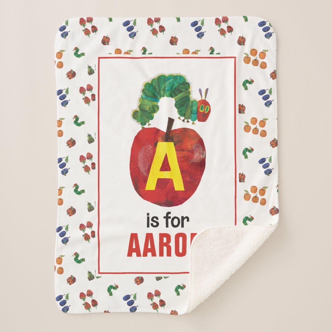 Eric Carle | A is For Apple Sherpa Blanket | Zazzle