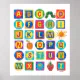 Eric Carle | Alphabet Blocks Pattern Poster | Zazzle