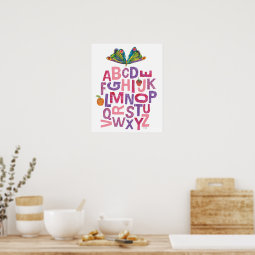 Eric Carle | Alphabet Butterfly Pattern Poster | Zazzle