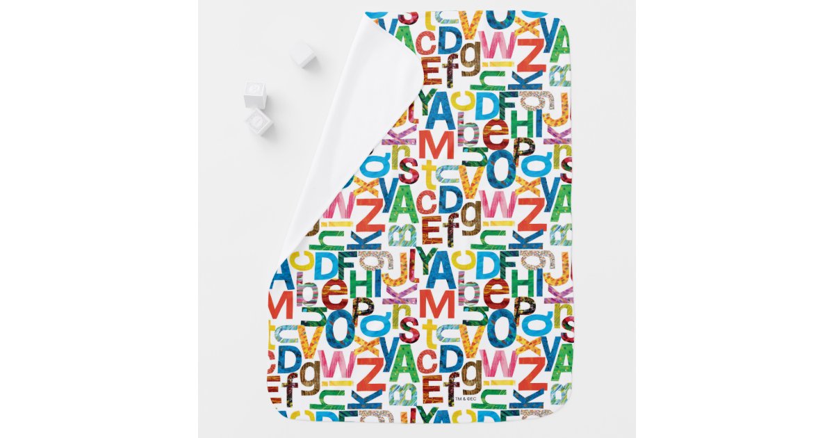 Eric Carle | Alphabet Pattern Letters Baby Blanket | Zazzle