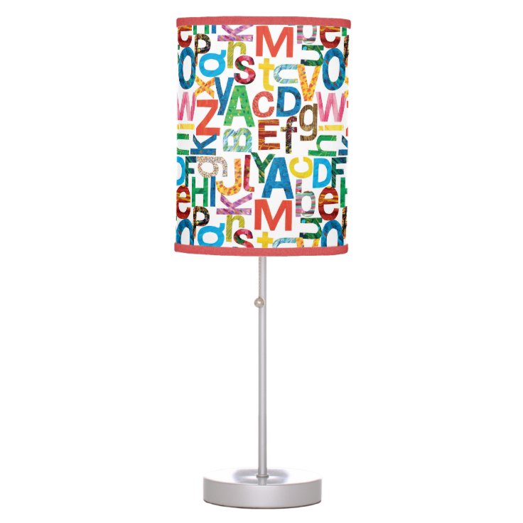 Eric Carle | Alphabet Pattern Letters Table Lamp | Zazzle
