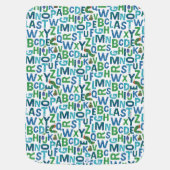 Eric Carle | Blue & Green Alphabet Pattern Baby Blanket | Zazzle