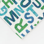 Eric Carle | Blue & Green Alphabet Pattern Fleece Blanket | Zazzle