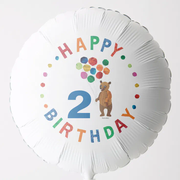 Eric Carle | Brown Bear - Beary Happy Birthday Balloon | Zazzle